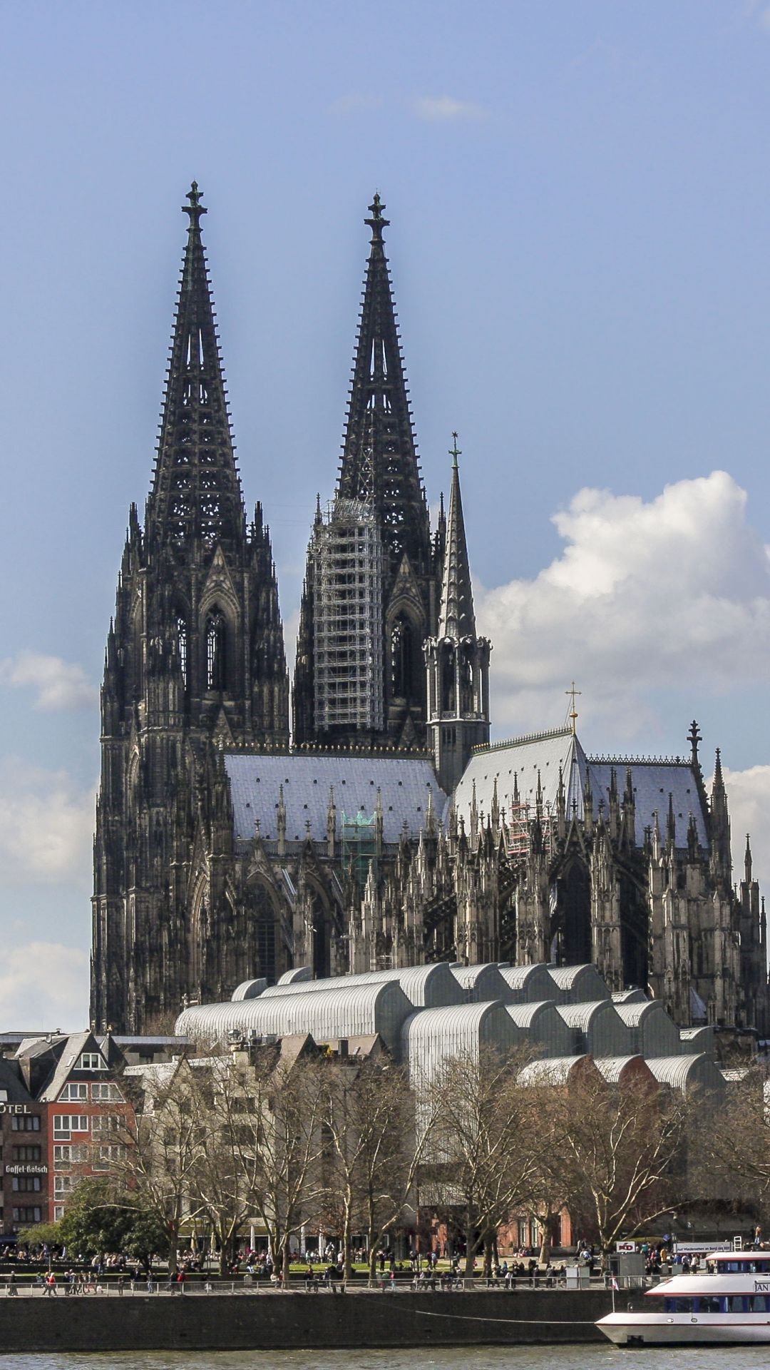 Kölner Dom vom Rhein – Hintergrundbilder.de